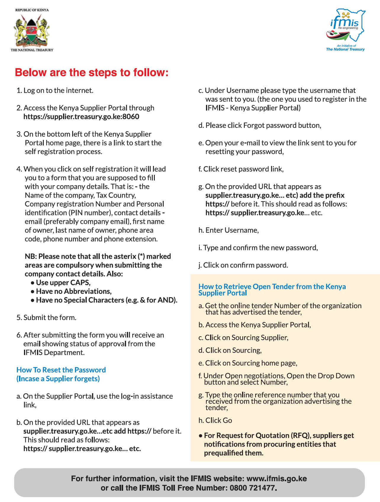 e-Procurement in Kenya - Get started with an IFMIS Number - Scale Blog