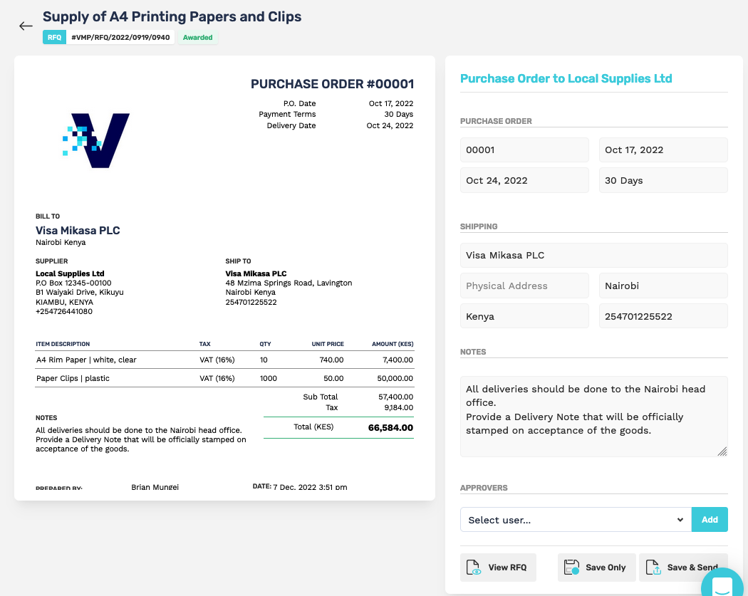 Purchase Orders, Invoices, Suppliers...plus enhanced Dashboards ...